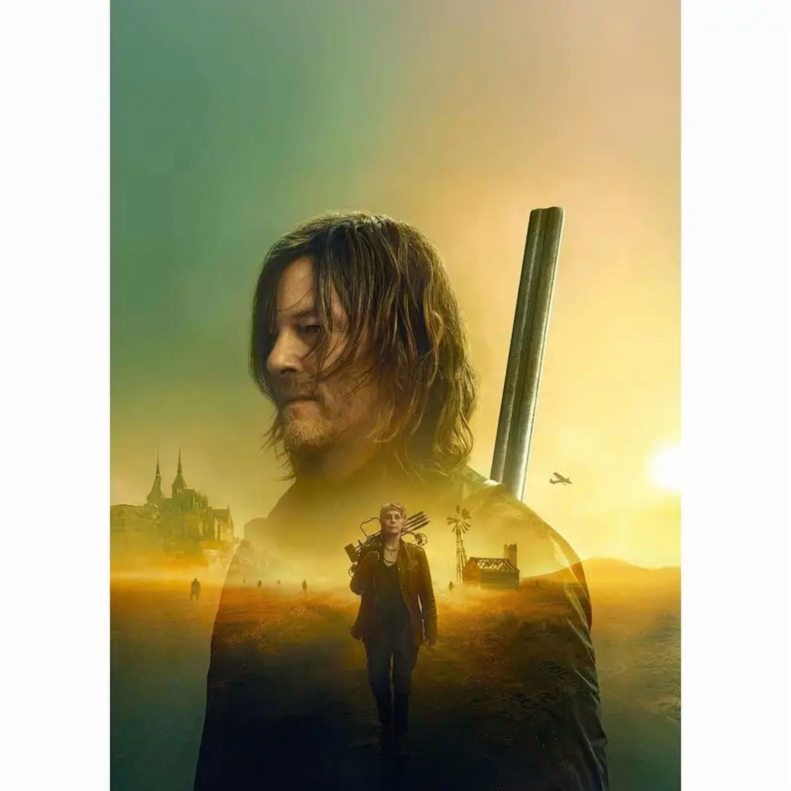 Full Round Drills The Walking Dead Daryl Diamond Painting Kit DIY Cross ...