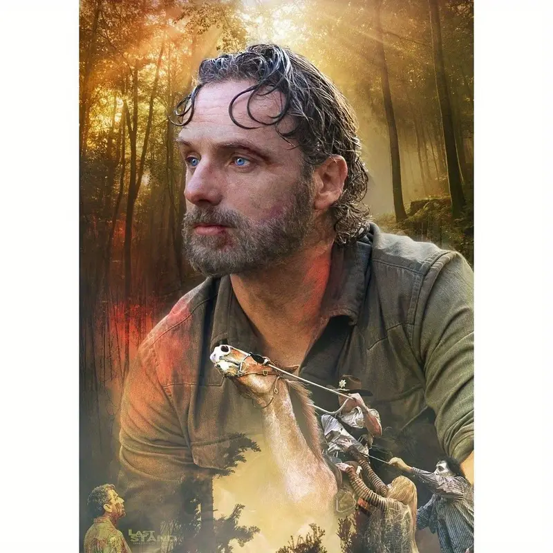 Full Round Drills The Walking Dead Rick Diamond Painting Kit DIY Cross ...