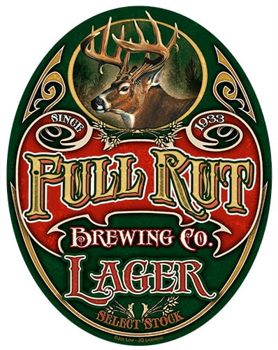 Full Rut Brewing Co Novelty Sign | Indoor/Outdoor | Funny Home Décor ...