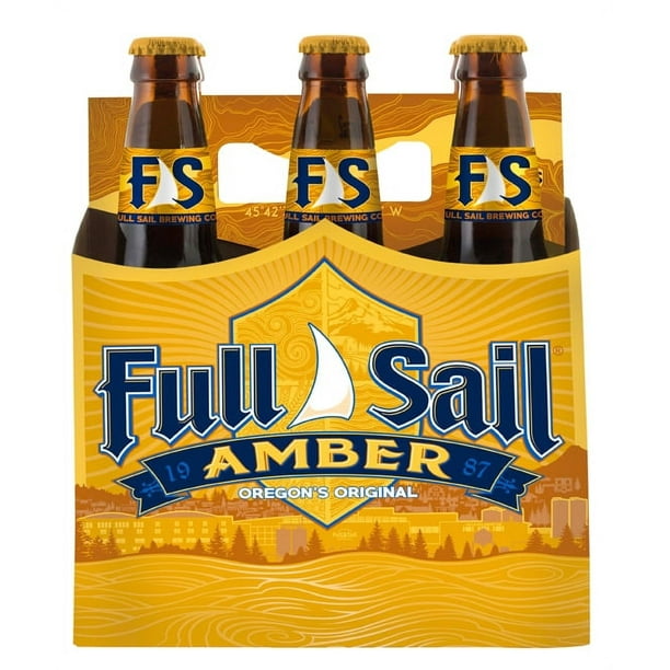 Full Sail Amber Ale, 6 pack, 12 fl oz bottles - Walmart Business Supplies