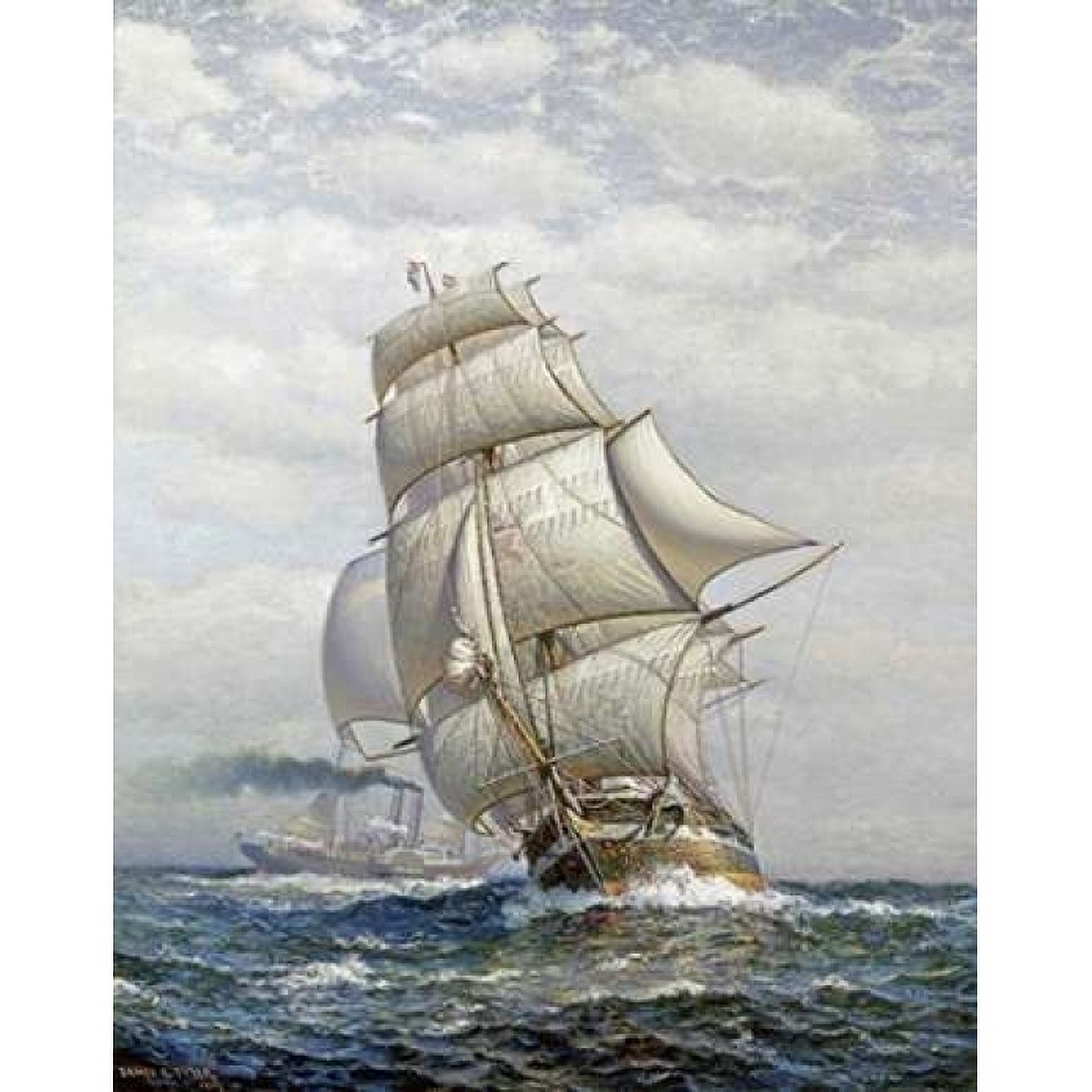 Full Sail Poster Print by James Gale Tyler (22 x 28) - Walmart Business ...