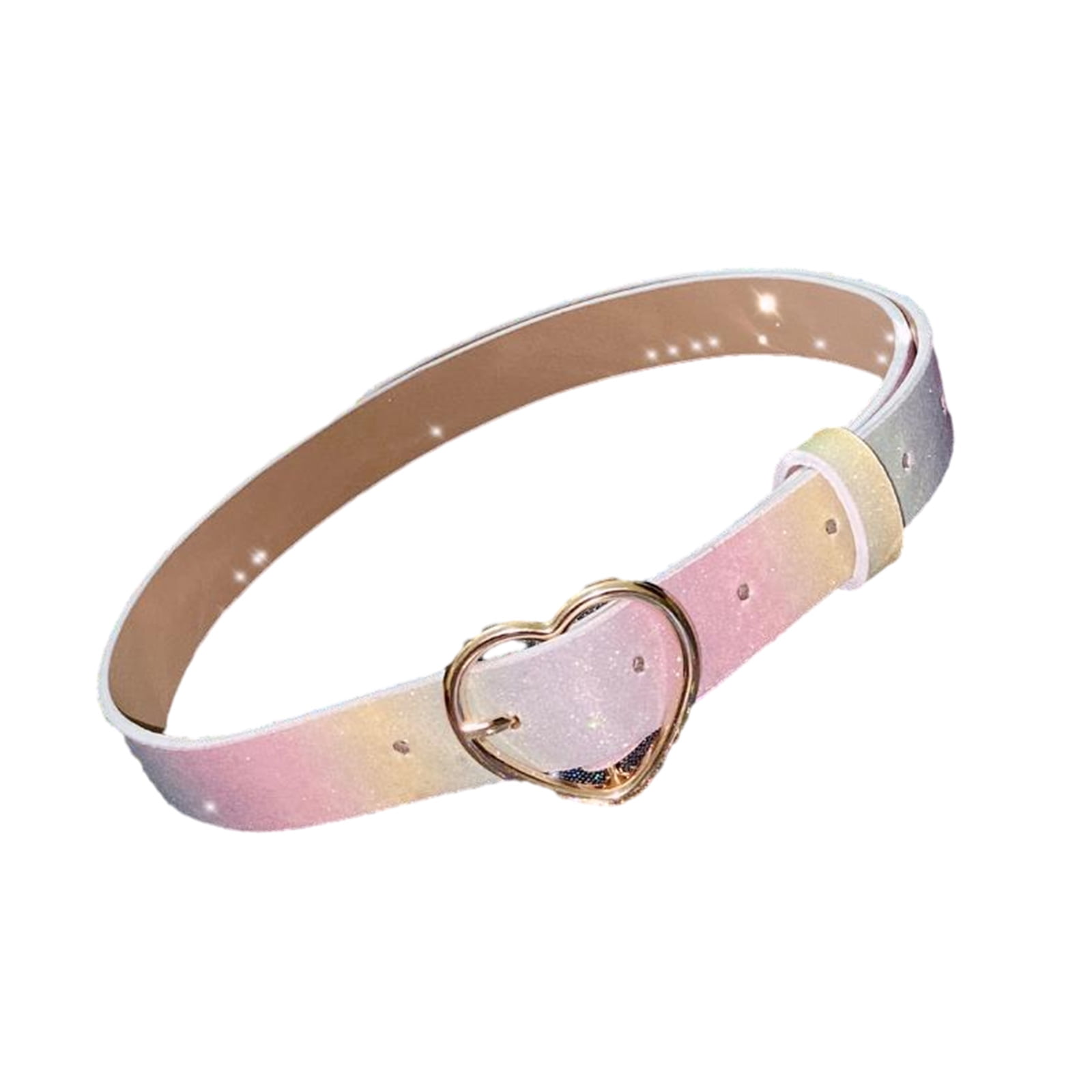 Full Sequins Belt Adult Waist Belt Luxurious Waist Belt Fashion Rainbow ...
