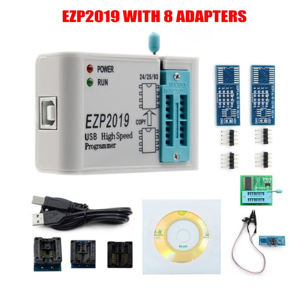 Full Set High Speed USB Spi Programmer+2/5/8/12Adapter Sop8 Test Clip ...