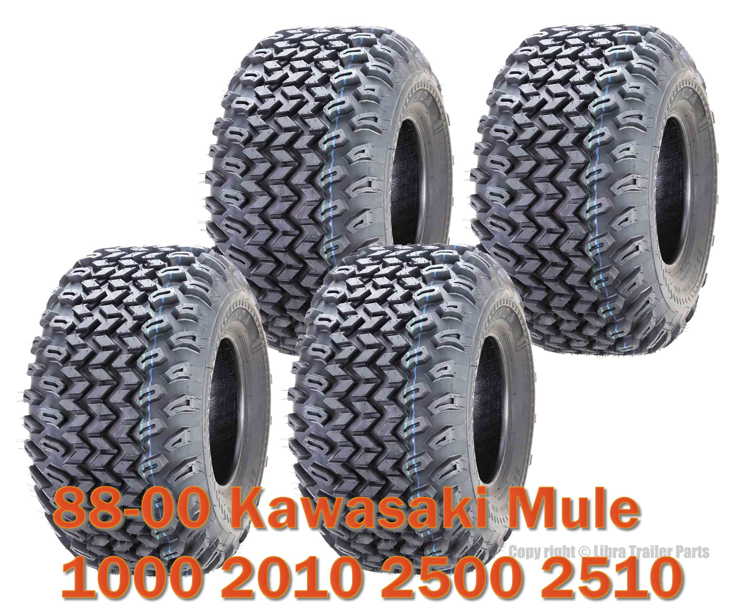 Full Set UTV Highload Tires 22x11-10 for 88-00 Kawasaki Mule 1000 2010 ...