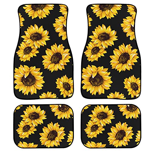 Full Set of 4 Pieces Car Floor Mats Butterflies Backing Car Mats Front ...