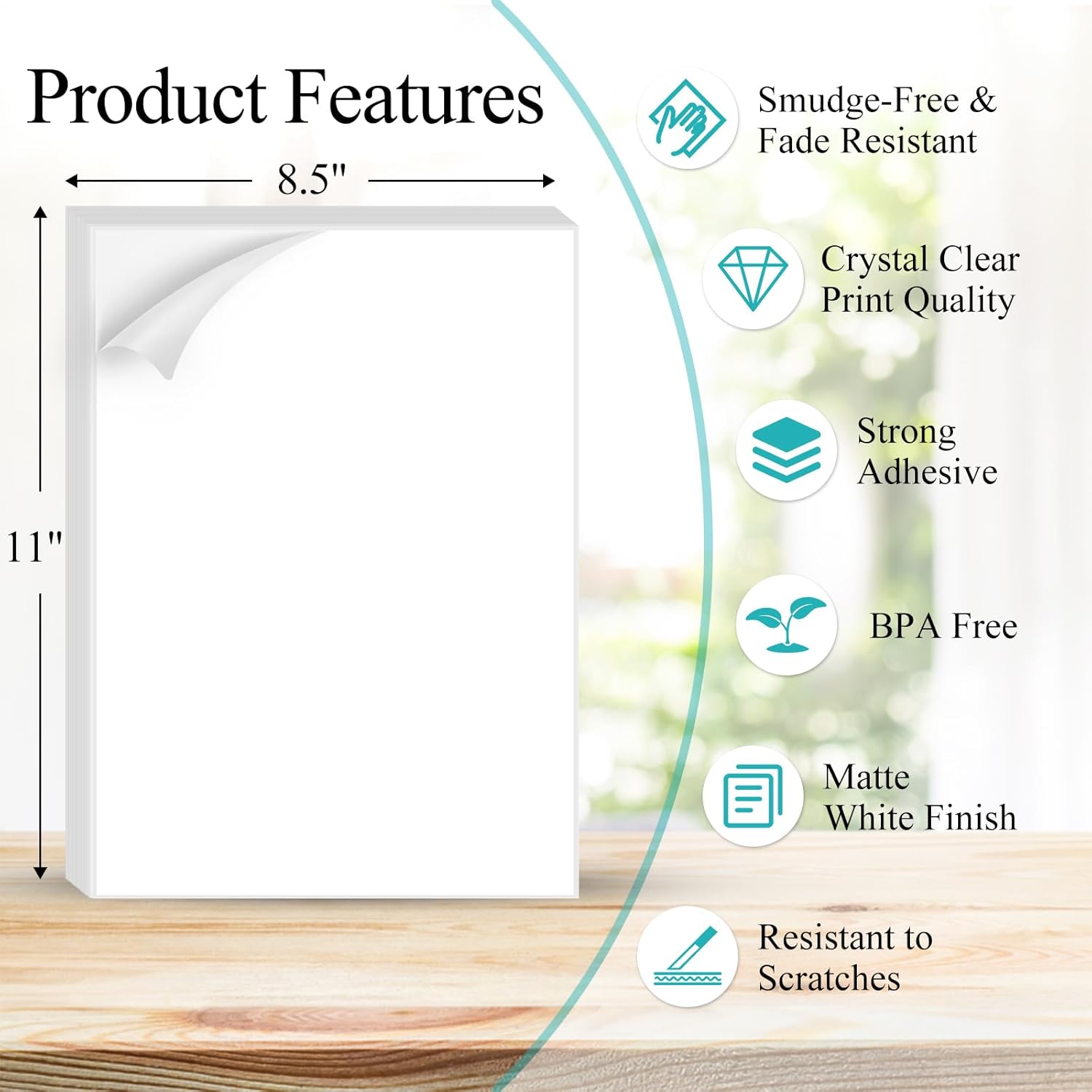 Full Sheet Labels 8.5 X 11 Shipping Address Labels, Printable White ...