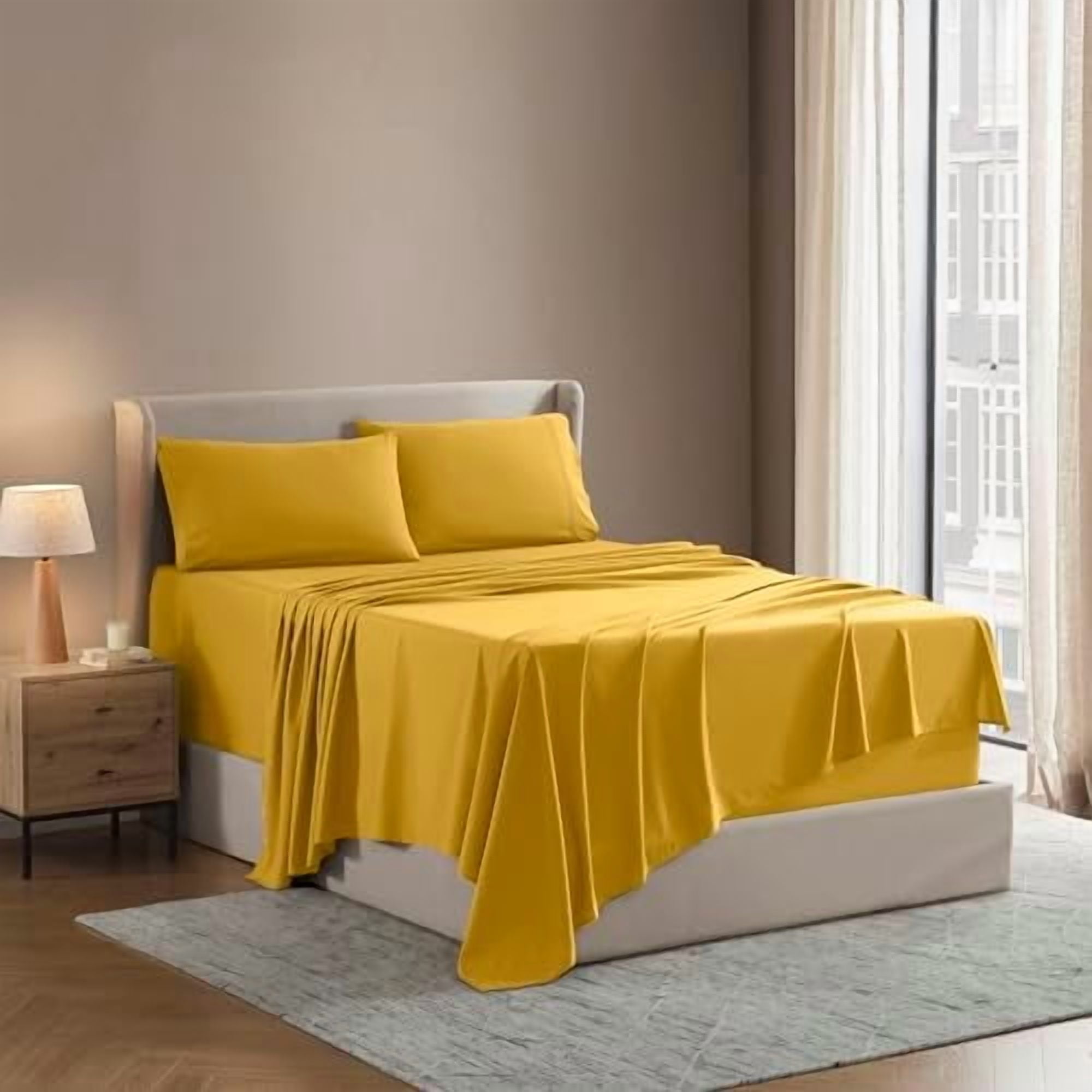 Full Sheet Set - Luxury 1800 Ultra-Soft Microfiber Full Bed Sheets ...