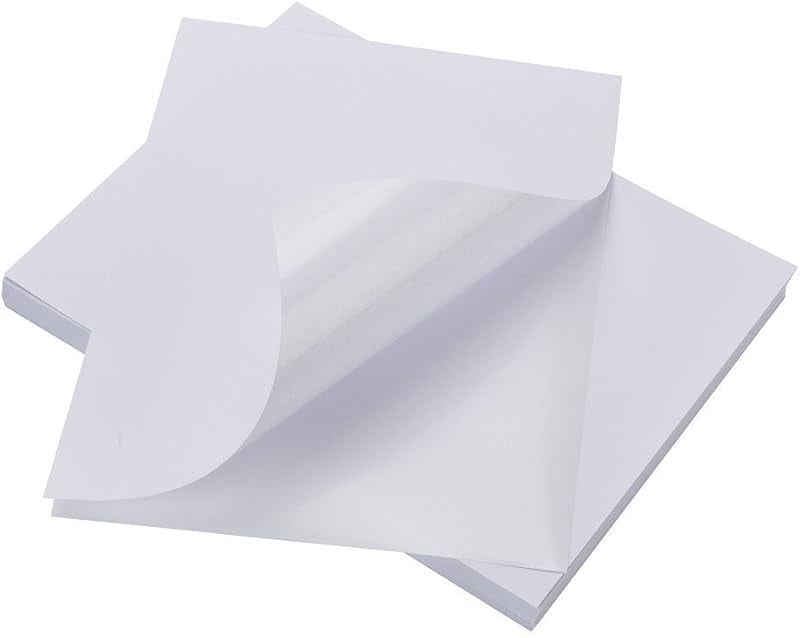 Full Sheet Shipping Labels, 8-1/2" x 11" Blank White Sticker Paper ...