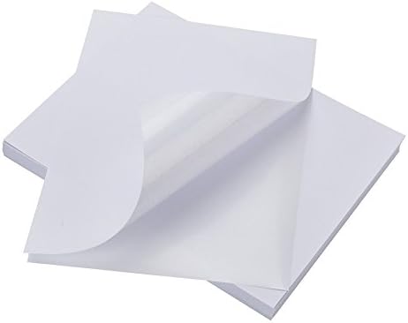 Full Sheet Shipping Labels, 8-1/2" x 11" Blank White Sticker Paper ...