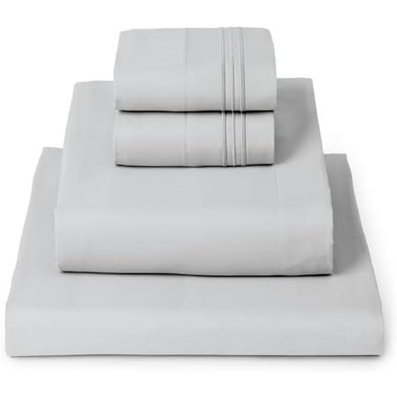 Full Sheets Set - 4 PC Iconic Collection Bedding - Hotel Luxury, Extra ...