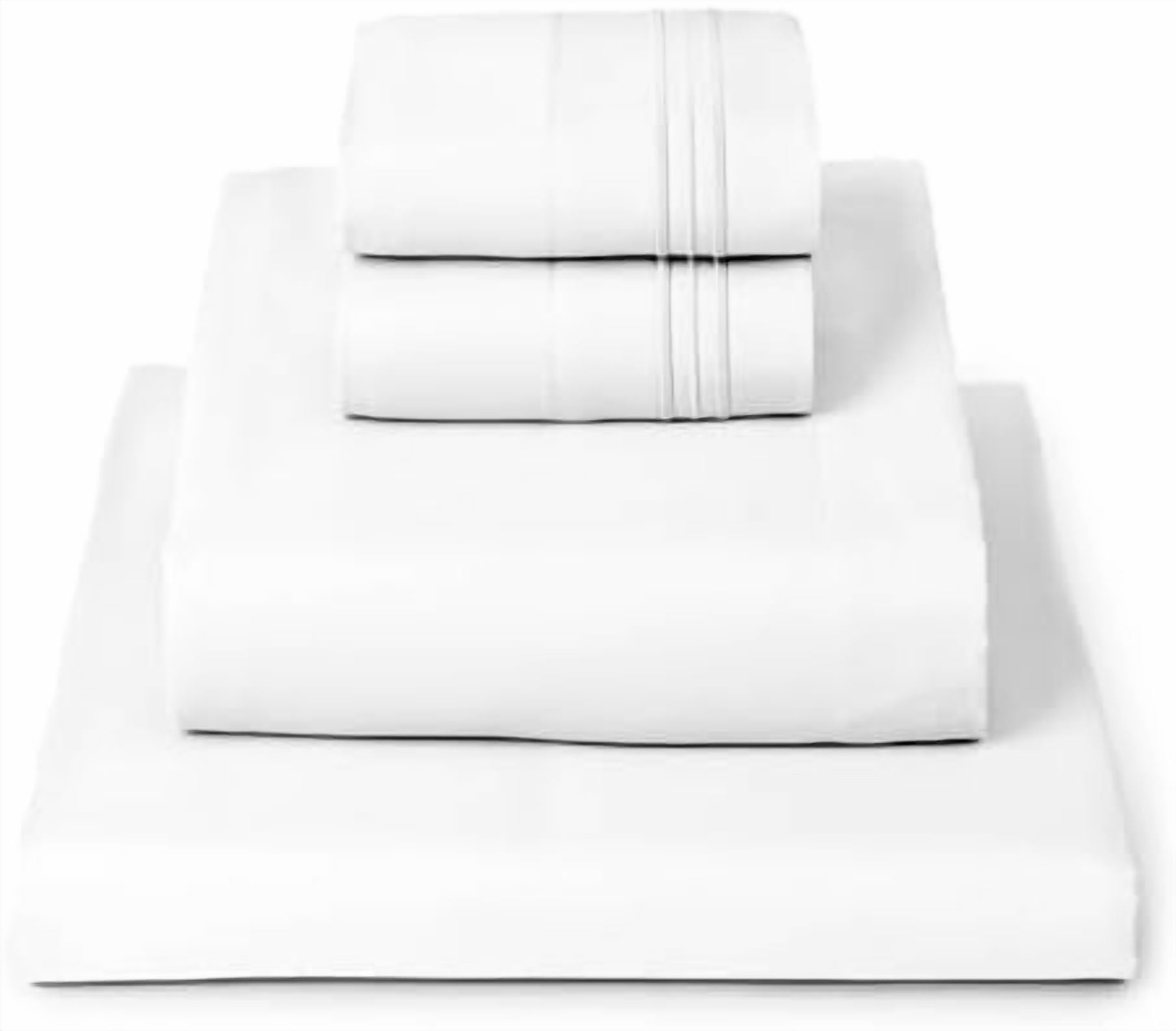 Full Sheets Set - 4 PC Iconic Collection Bedding - Hotel Luxury, Extra ...