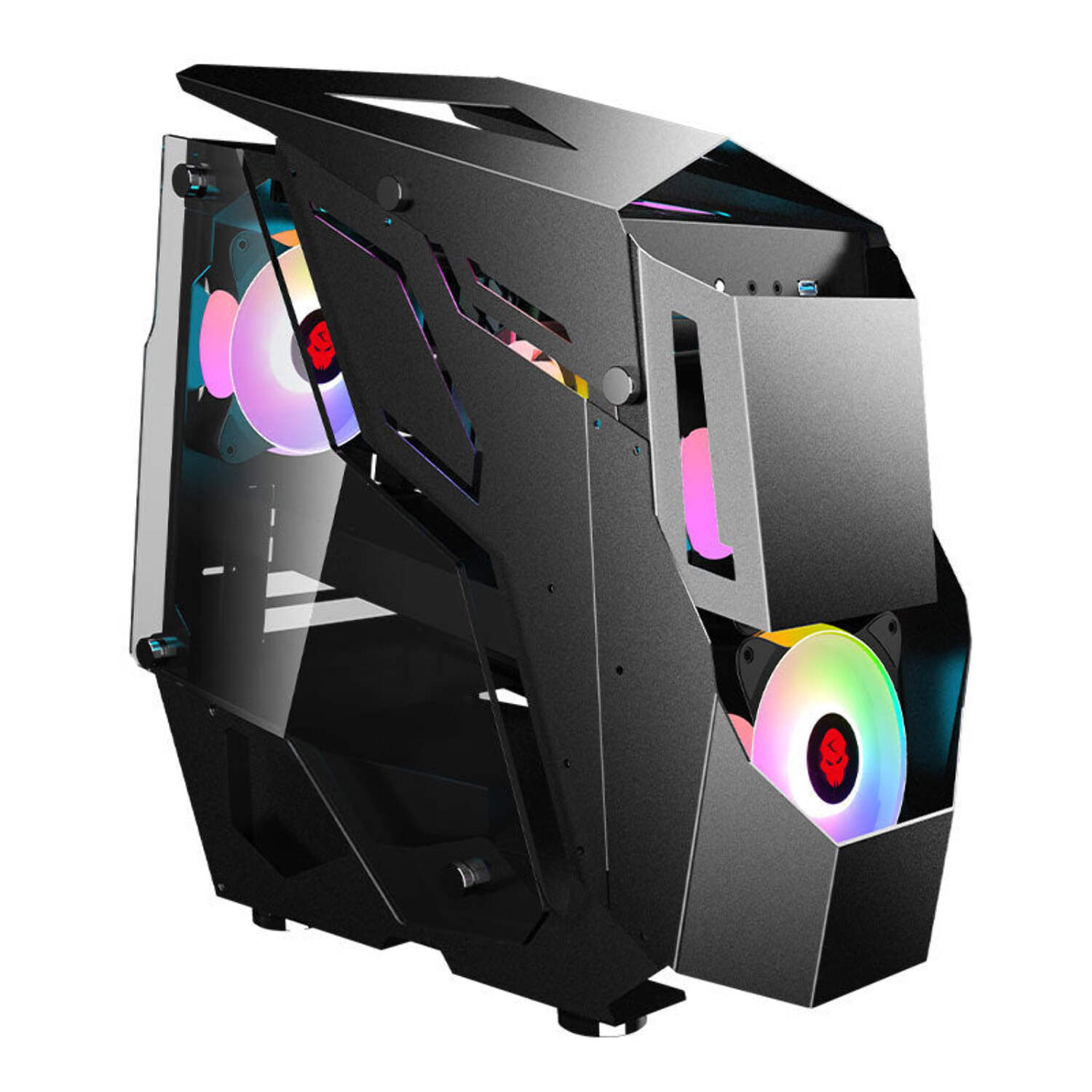 Full Side Tempered Glass Computer Case - Walmart.com