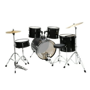 Ashthorpe Professional 5-Piece Full-Size Drum Set with Remo Heads ...