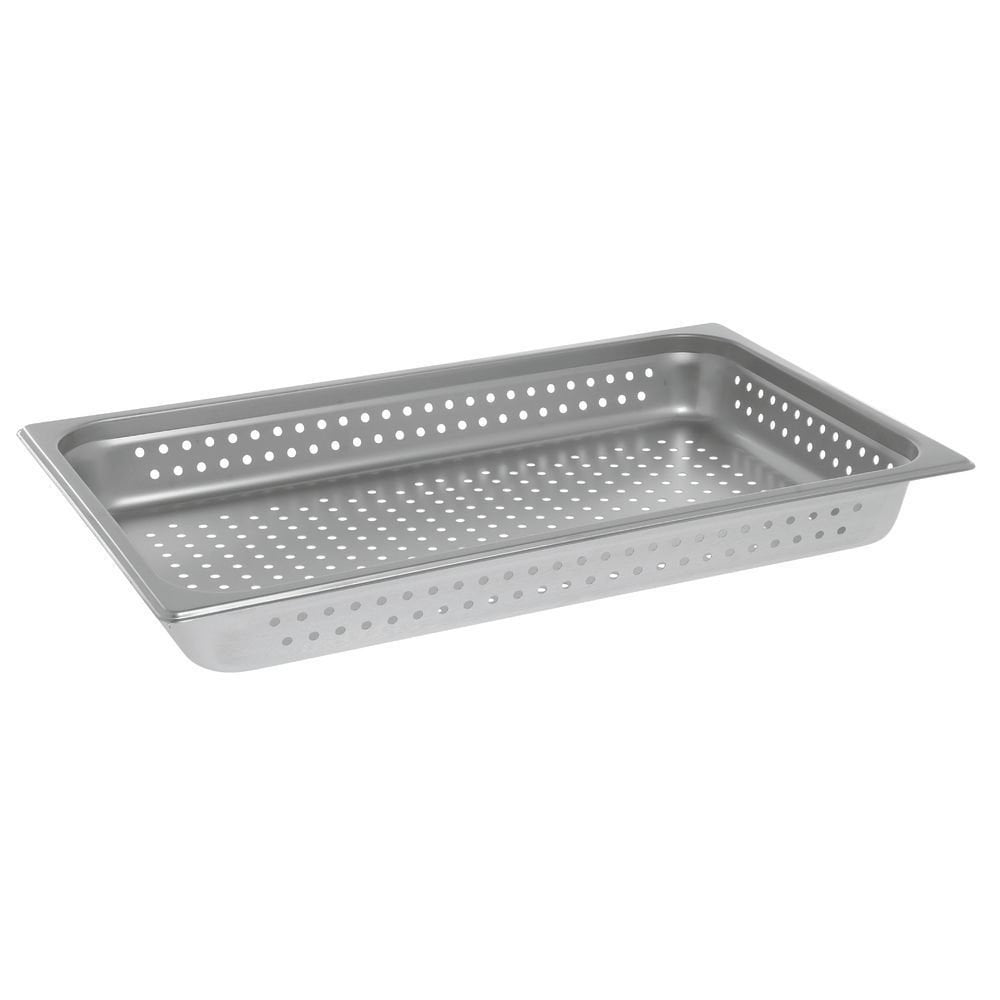 Full Size 24 Gauge Stainless Steel Perforated Steam Table Pan - 2 1/2"D ...