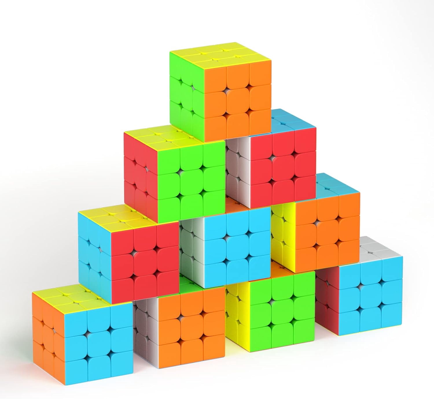 Full Size 3x3x3 Speed Cube Set, 2.2in Puzzle Party Favors Toy ...