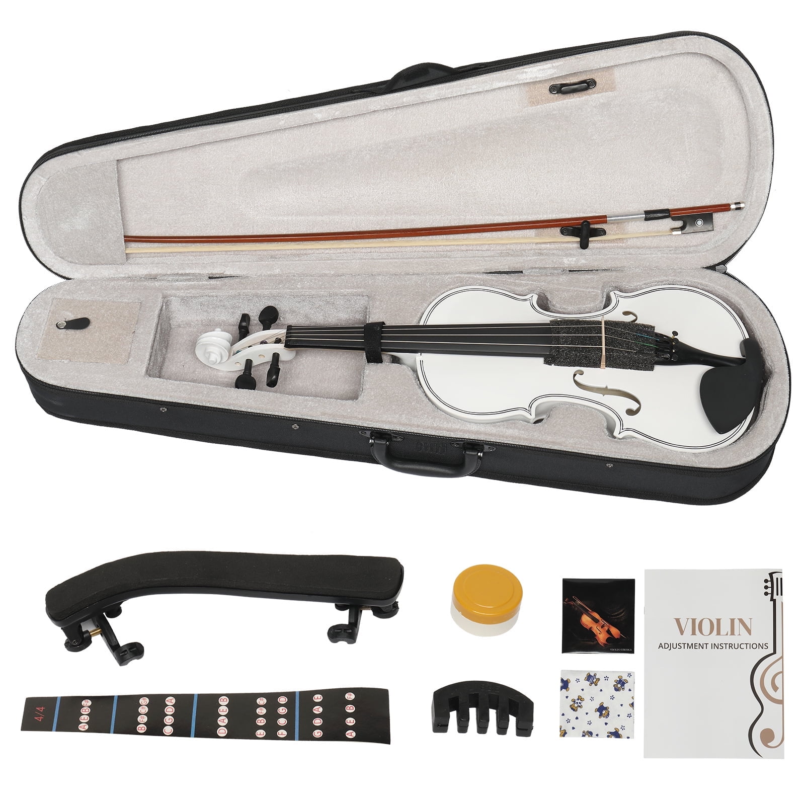 Full Size 4/4 Violin Set for Adults Beginners Students with Hard Case ...