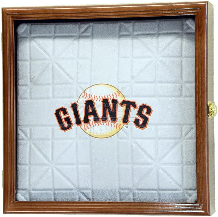 Full Size Baseball Base Plate Display Case Cabinet Shadowbox Holder 98% ...