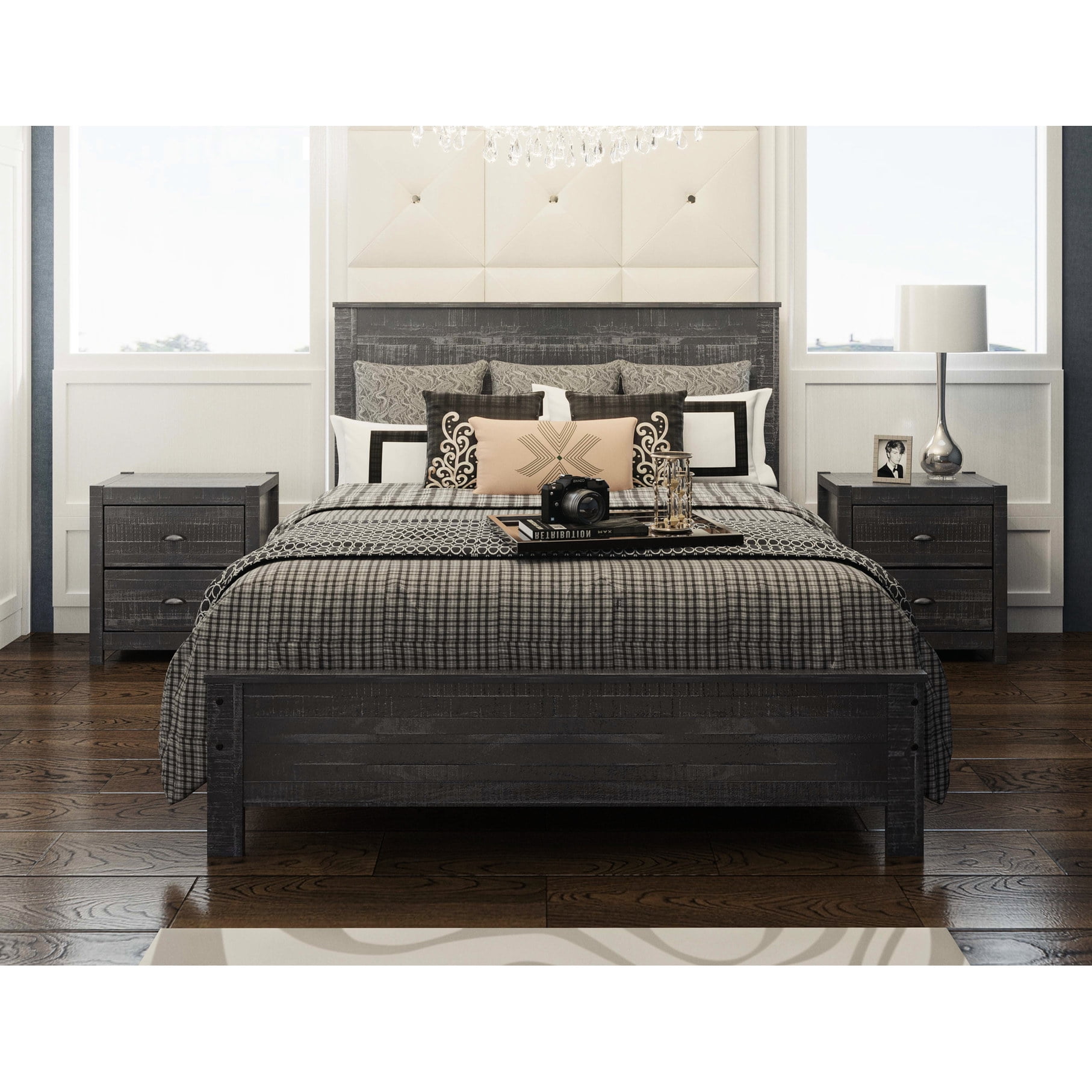 Full Size Bed Frame for Luxury Sleep | Solid Wood Construction | No ...