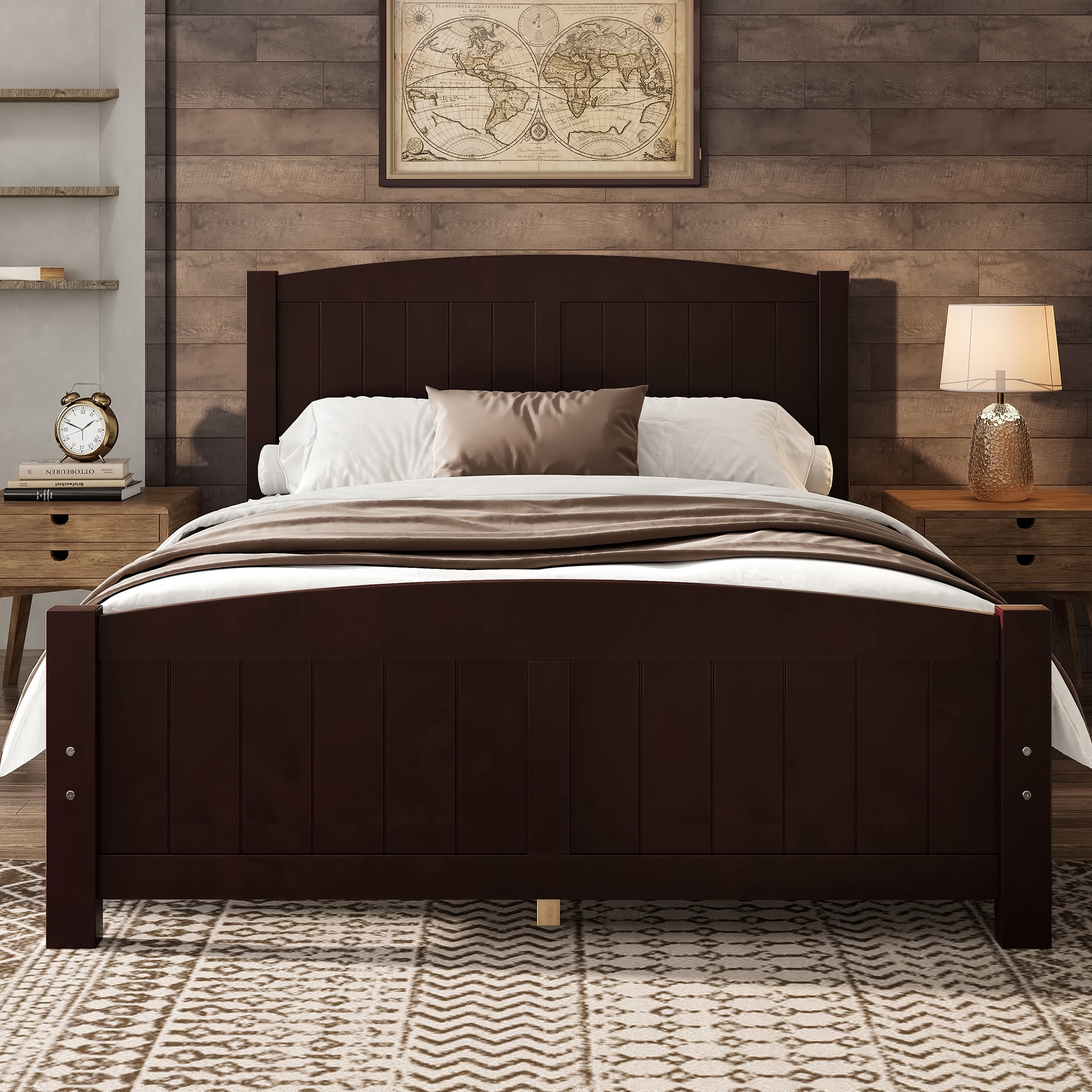 Full Size Bed Frame with Headboard,Low Profile Platform Full Bed Frame ...