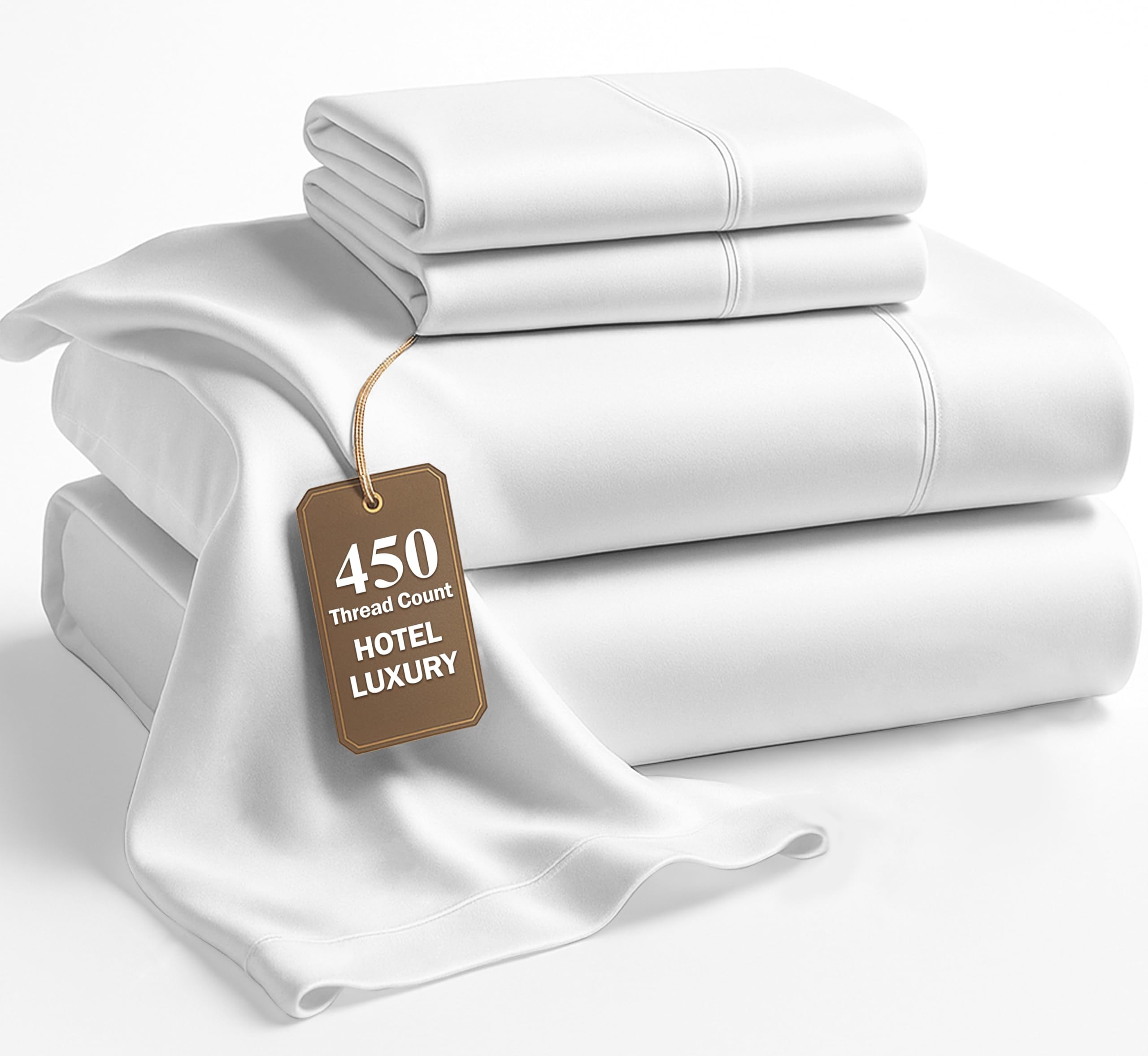 Full Size Bed Sheet 00% Cotton, 450 Thread Count Sa Weave Cooling ...