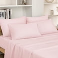 Full Size Bed Sheets - 6 Piece Set (Pale Pink) - Extra Soft Brushed ...