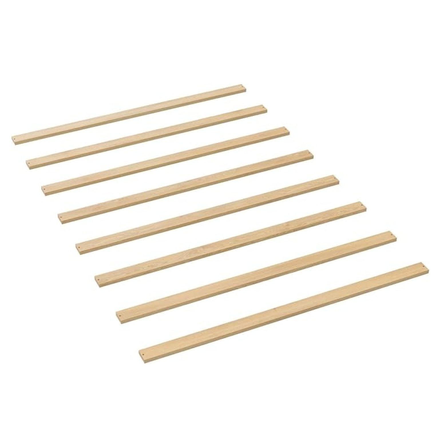 Full Size Bed Slats - 8pc Solid Wood Under Mattress Support - Bunkie ...