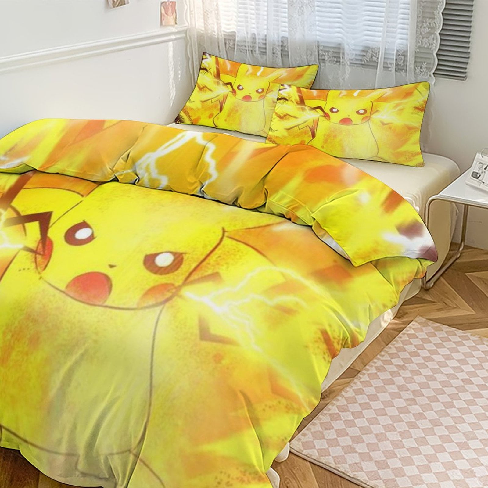 Full Size Bedding Sets Pikachu Bedding Set for Kids Pikachu Merch Anime ...