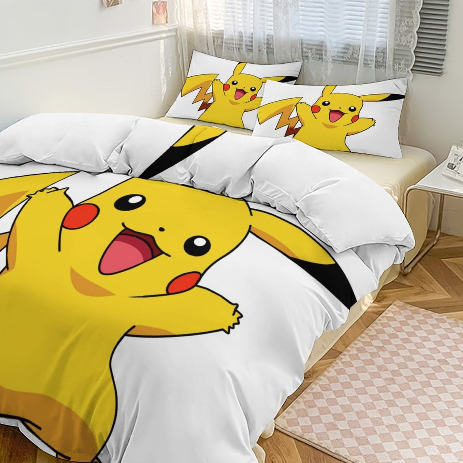 Full Size Bedding Sets Pikachu Bedding Set for Kids Pikachu Merch Anime ...