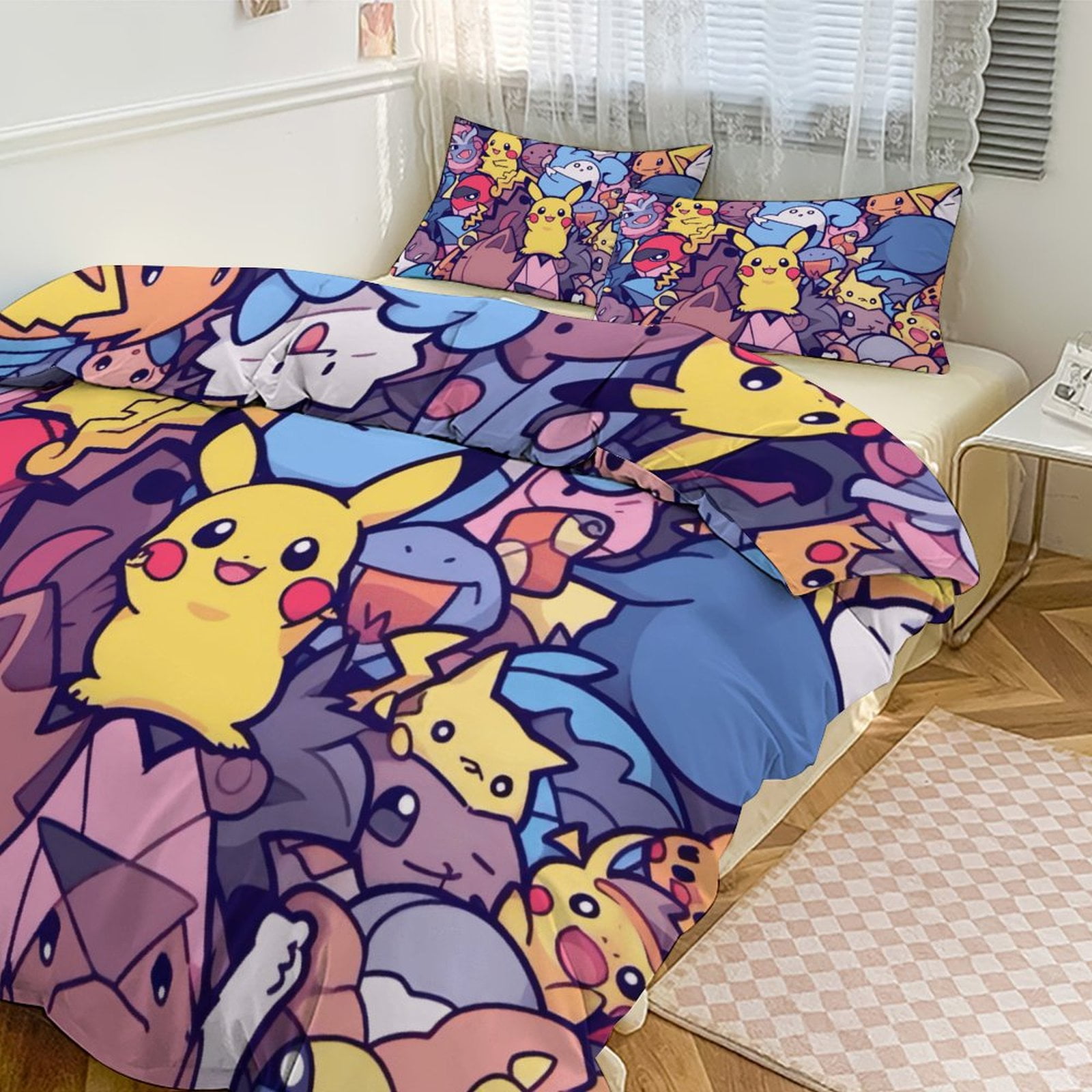 Full Size Bedding Sets Pokemon Bedding Set for Kids Pokemon Merch Anime ...