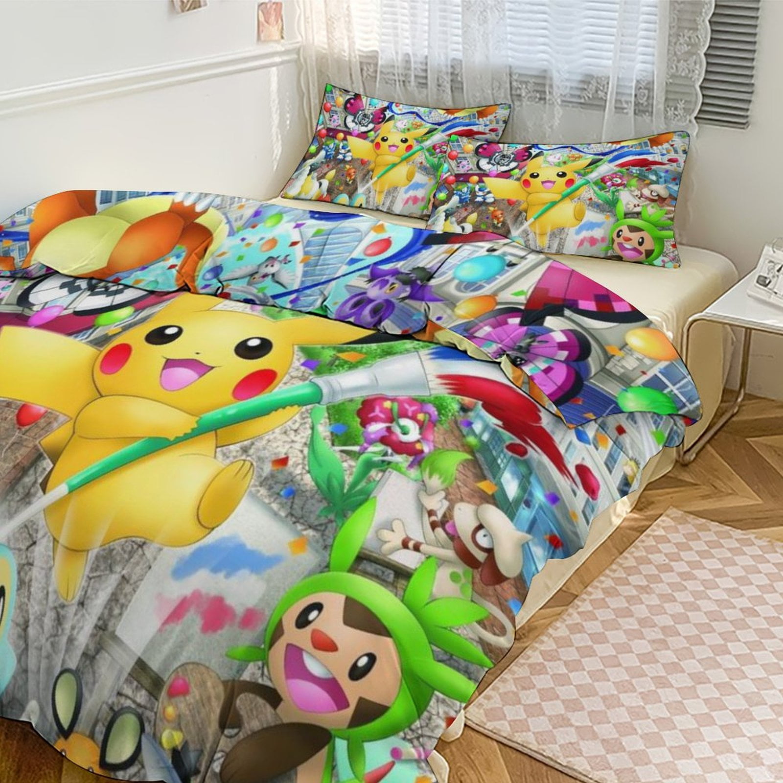Full Size Bedding Sets Pokemon Bedding Set for Kids Pokemon Merch Anime ...