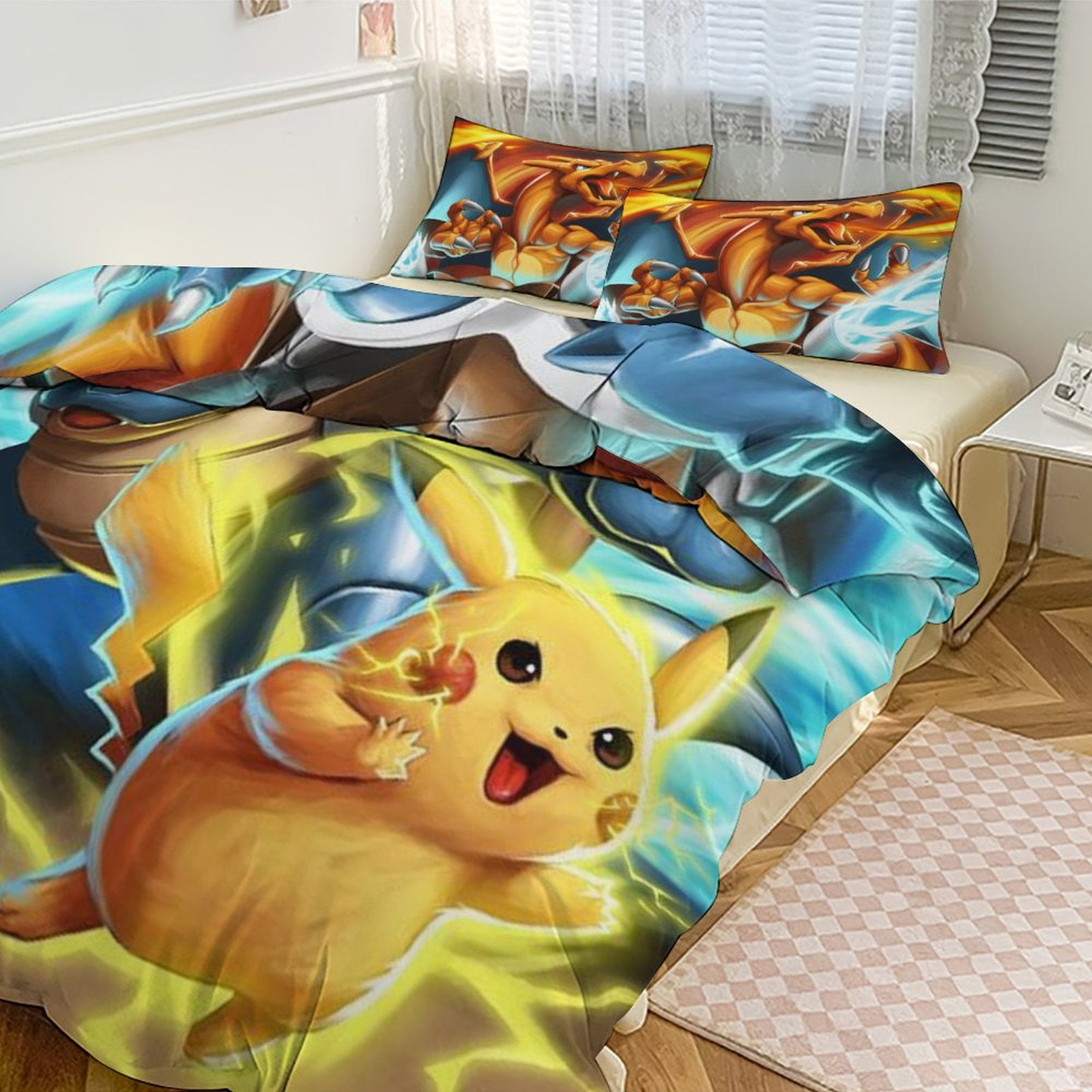 Full Size Bedding Sets Pokemon Bedding Set for Kids Pokemon Merch Anime ...