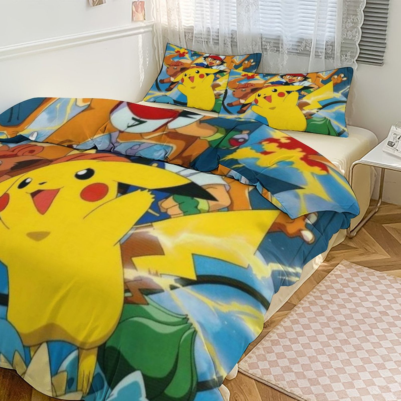 Full Size Bedding Sets Pokemon Bedding Set for Kids Pokemon Merch Anime ...