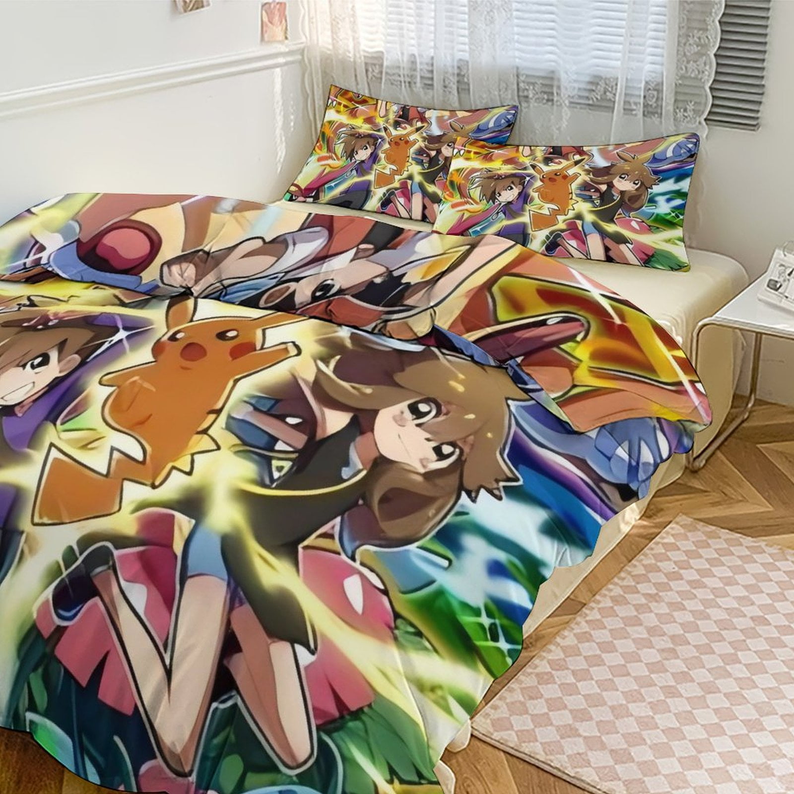 Full Size Bedding Sets Pokemon Bedding Set for Kids Pokemon Merch Anime ...