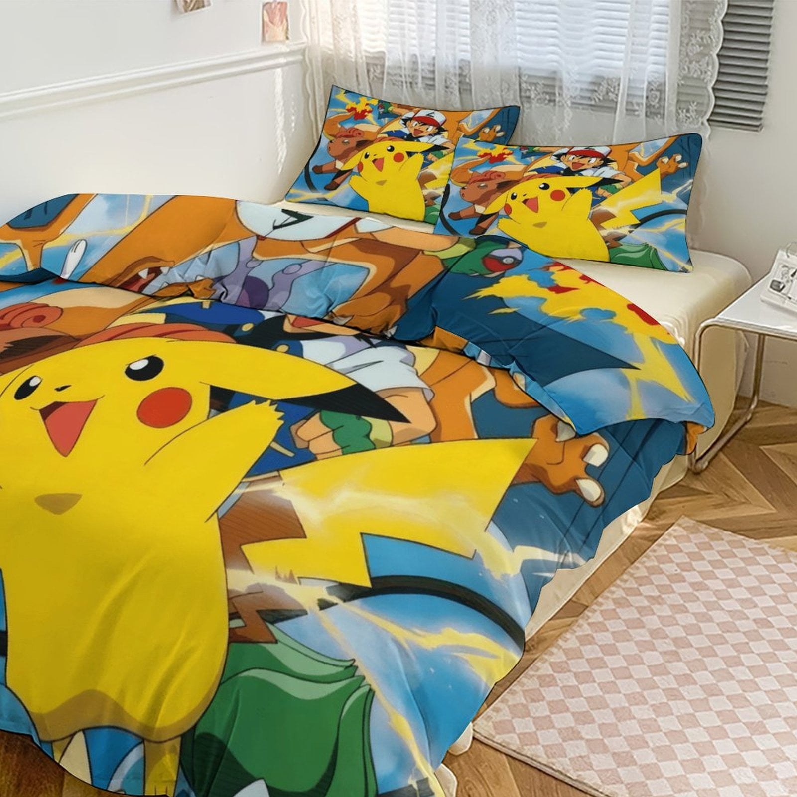 Full Size Bedding Sets Pokemon Bedding Set for Kids Pokemon Merch Anime ...