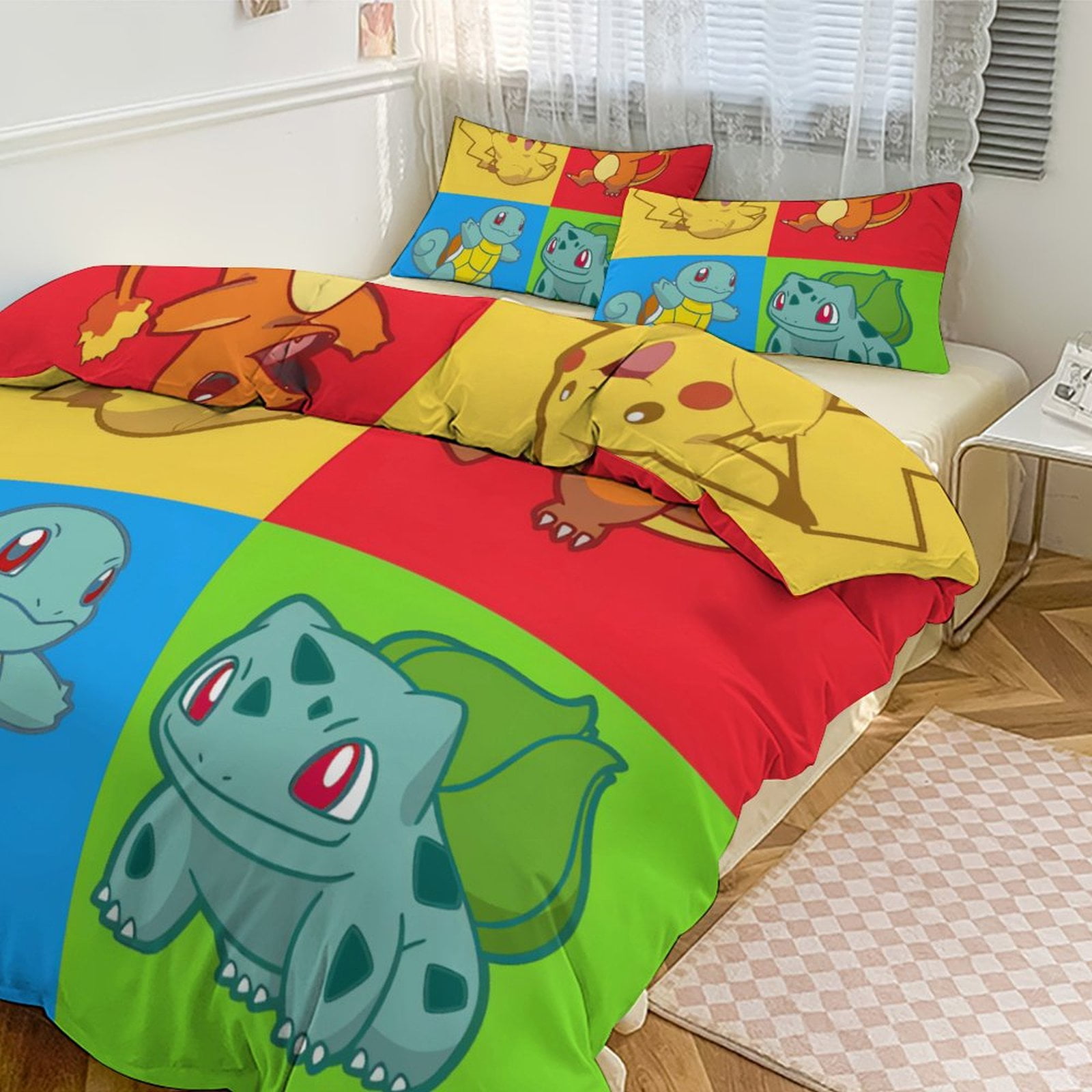 Full Size Bedding Sets Pokemon Bedding Set for Kids Pokemon Merch Anime ...