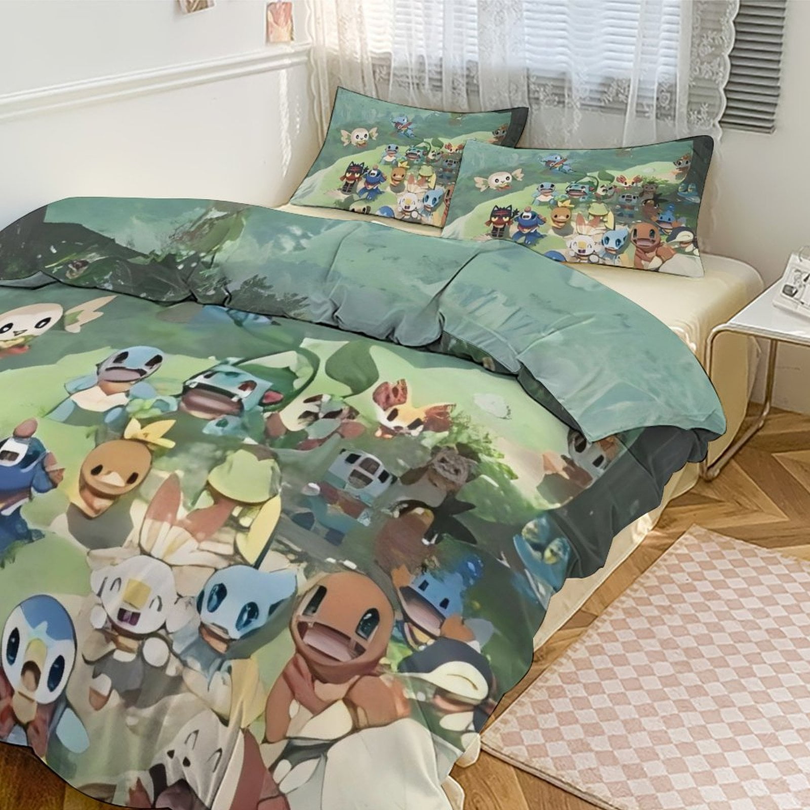 Full Size Bedding Sets Pokemon Bedding Set for Kids Pokemon Merch Anime ...