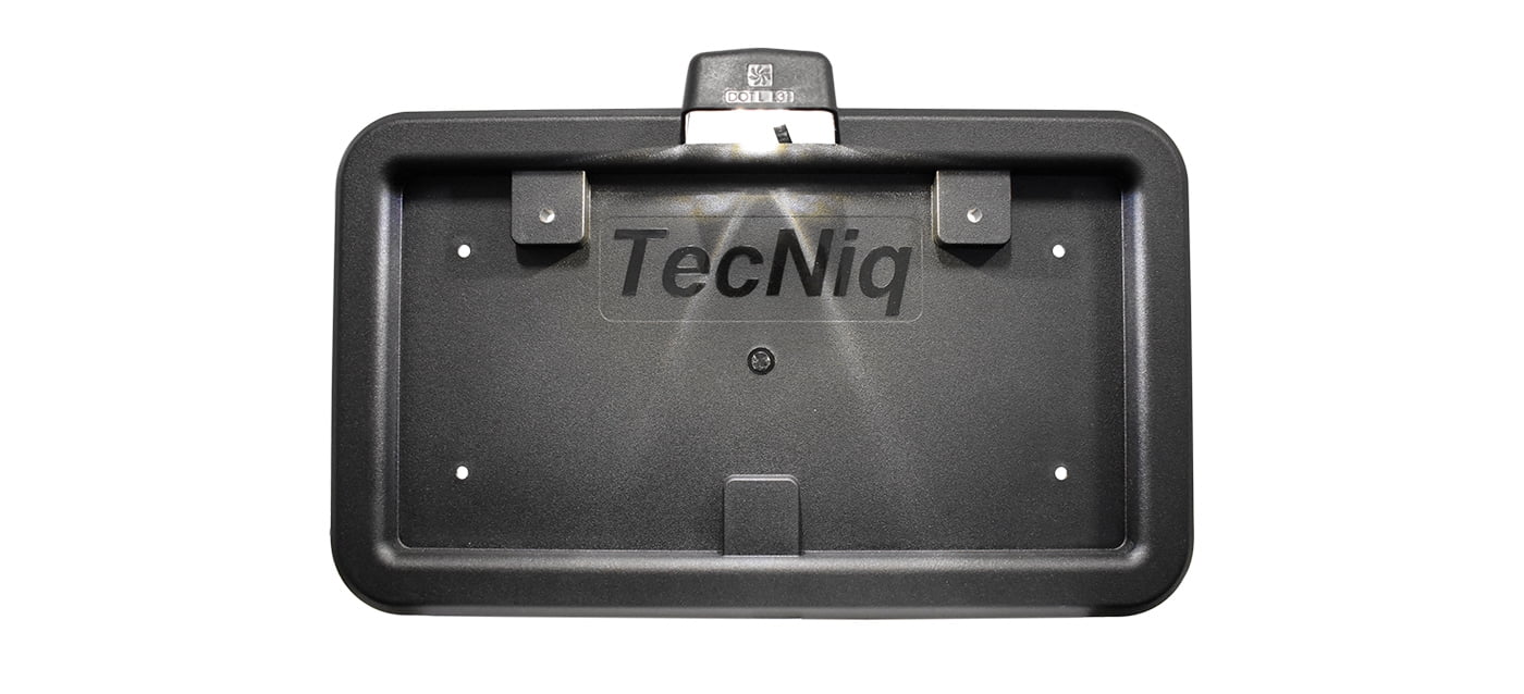 CTW Full Size Black Plastic License Plate Frame, LED Light ...