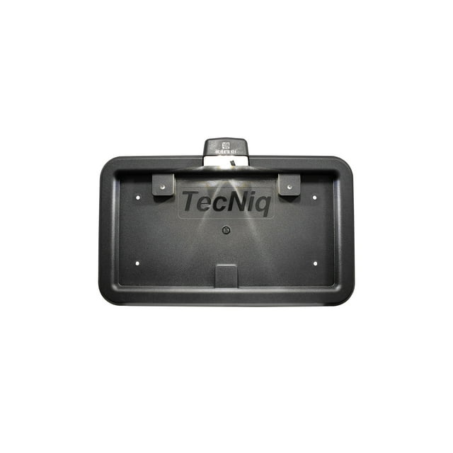 Full Size Black Plastic License Plate Frame With LED Plate Light Truck ...