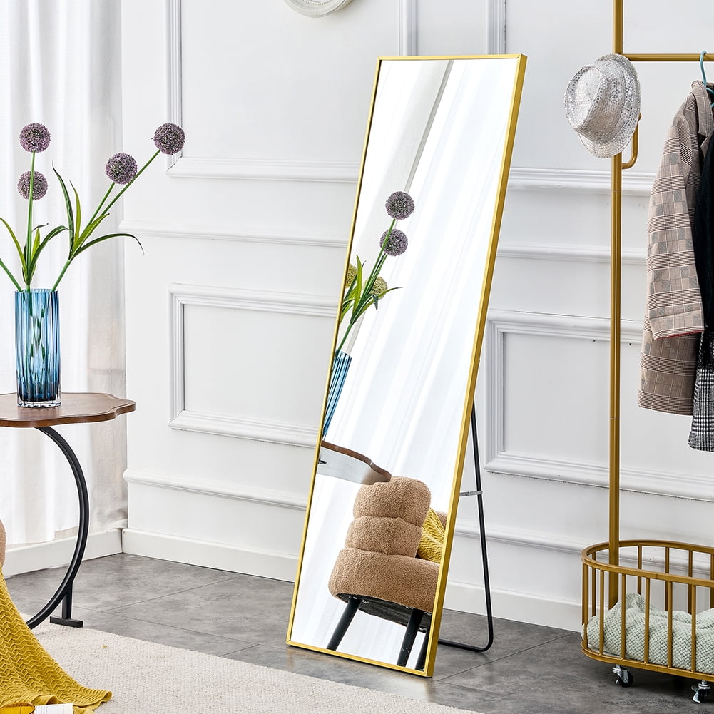 Full Size Body Mirror Hanging Or Leaning Against Wall, Large Wall ...