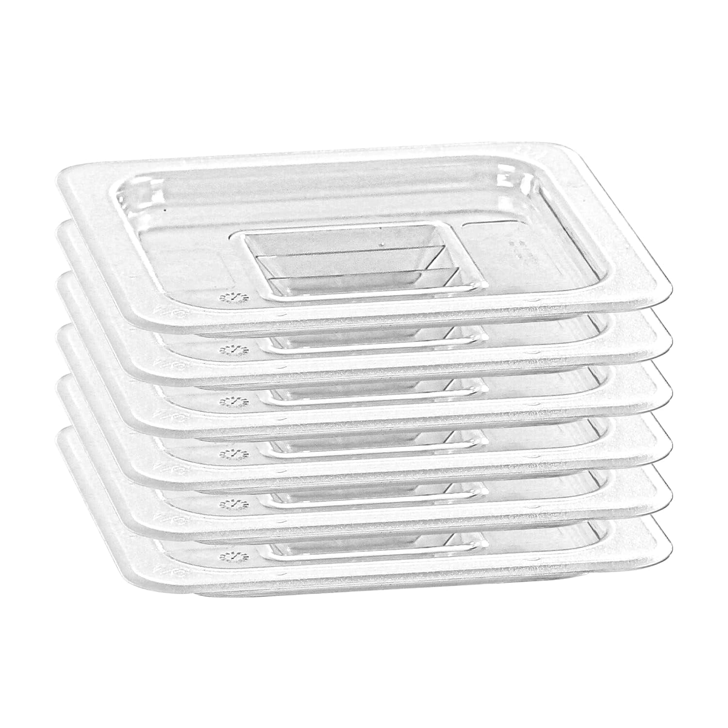 Full Size Clear Food Pans 6 pack 6 Inch Deep Pan Stackable ...