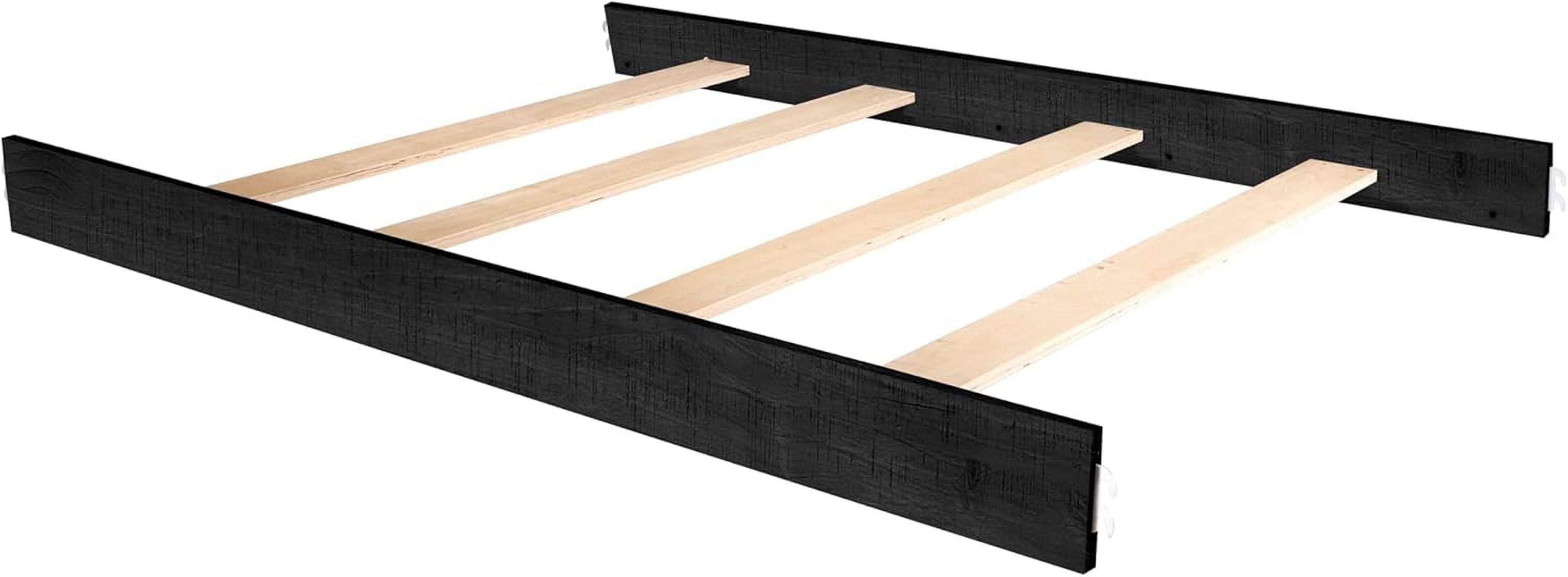 Full-Size Conversion Kit Bed Rails for Evolur Cribs (Onyx Black ...