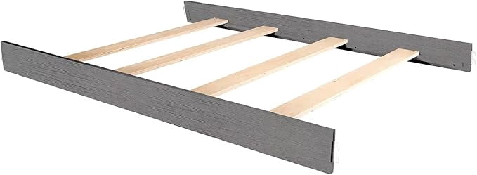 Full-Size Conversion Kit Bed Rails for Evolur Cribs (Rustic Grey ...