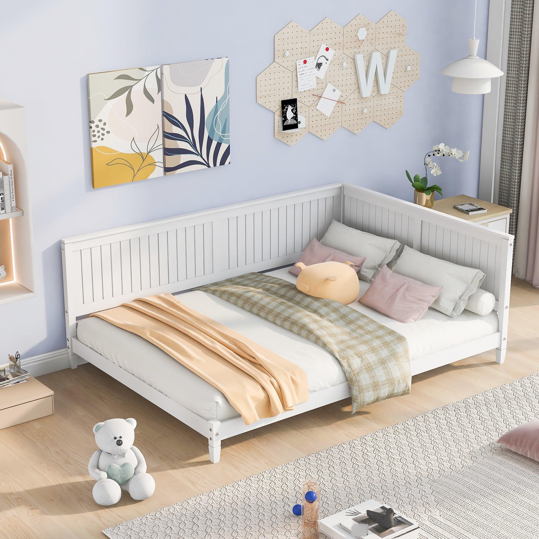 Full Size - Easy Assembly - Bedroom Setup - Extra Support from Slats Kit - Walmart.com