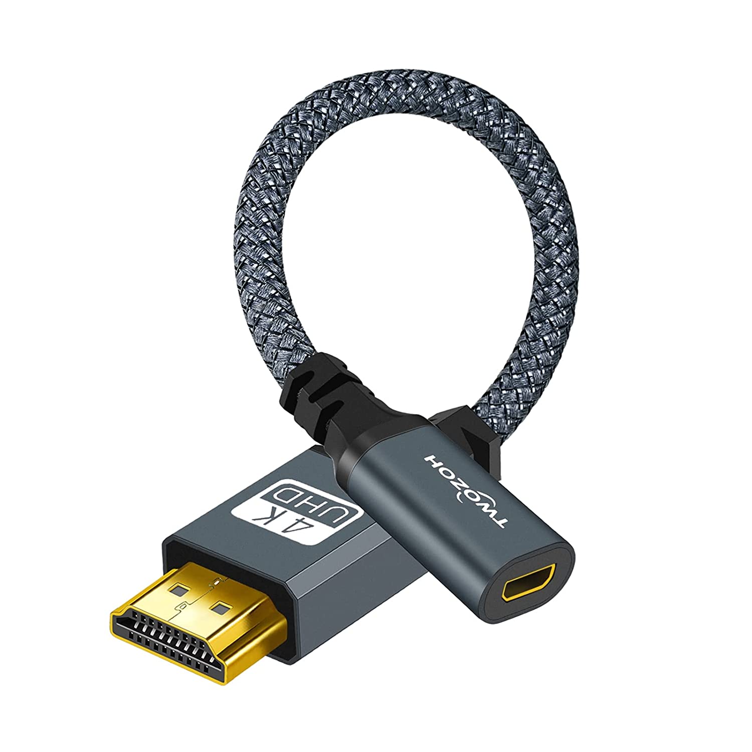 Full Size HDMI to Micro HDMI Female Adapter Cable, Micro HDMI Socket to ...