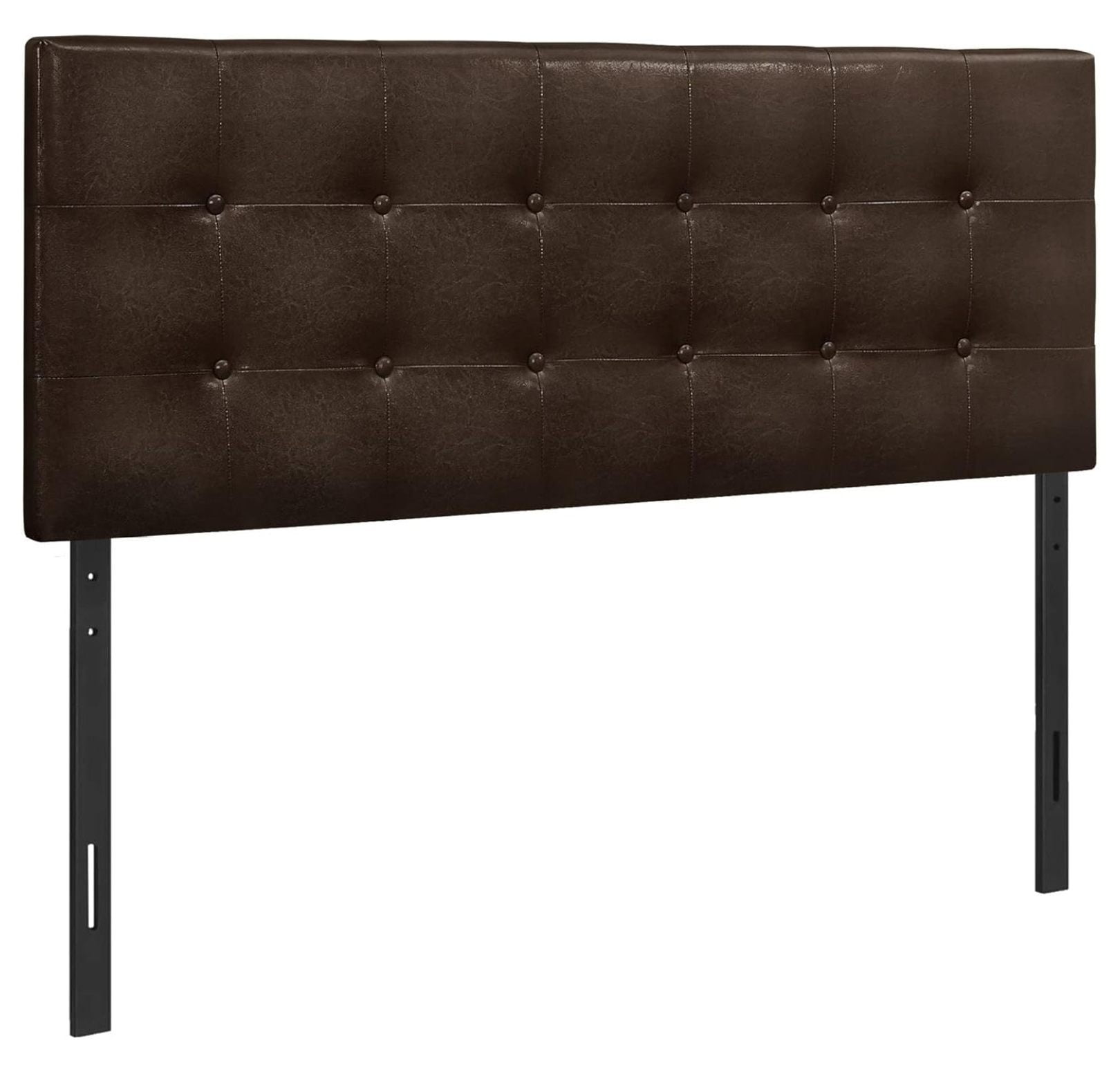 Full Size Headboard, 6000F Upholstered Headboard Panel, Brown PU ...