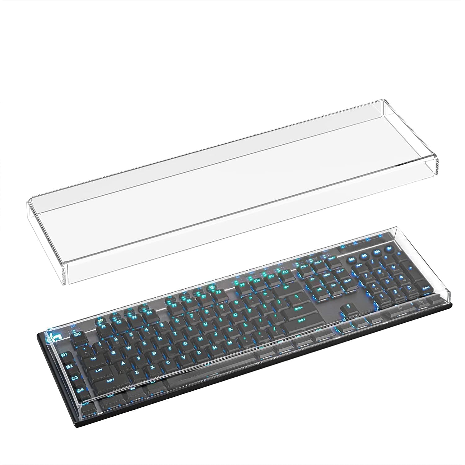 Full Size Keyboard Dust Cover, Clear Acrylic Keypads Cover for 6 ...
