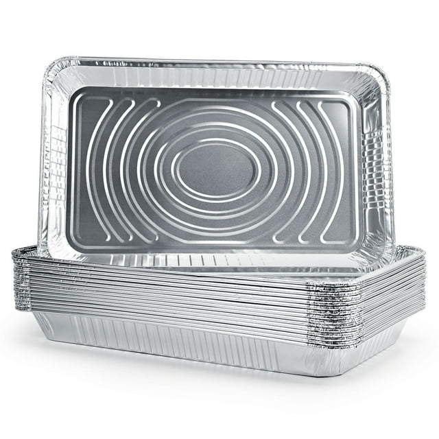 FOUKUS 21x13 Large Aluminum Pans: 15 Pack Deep Disposable Foil for ...