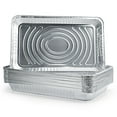 Full Size Large Aluminum Pans: FOUKUS 21x13 Deep Disposable Foil Pans, 15 Pack Baking Chafing ...