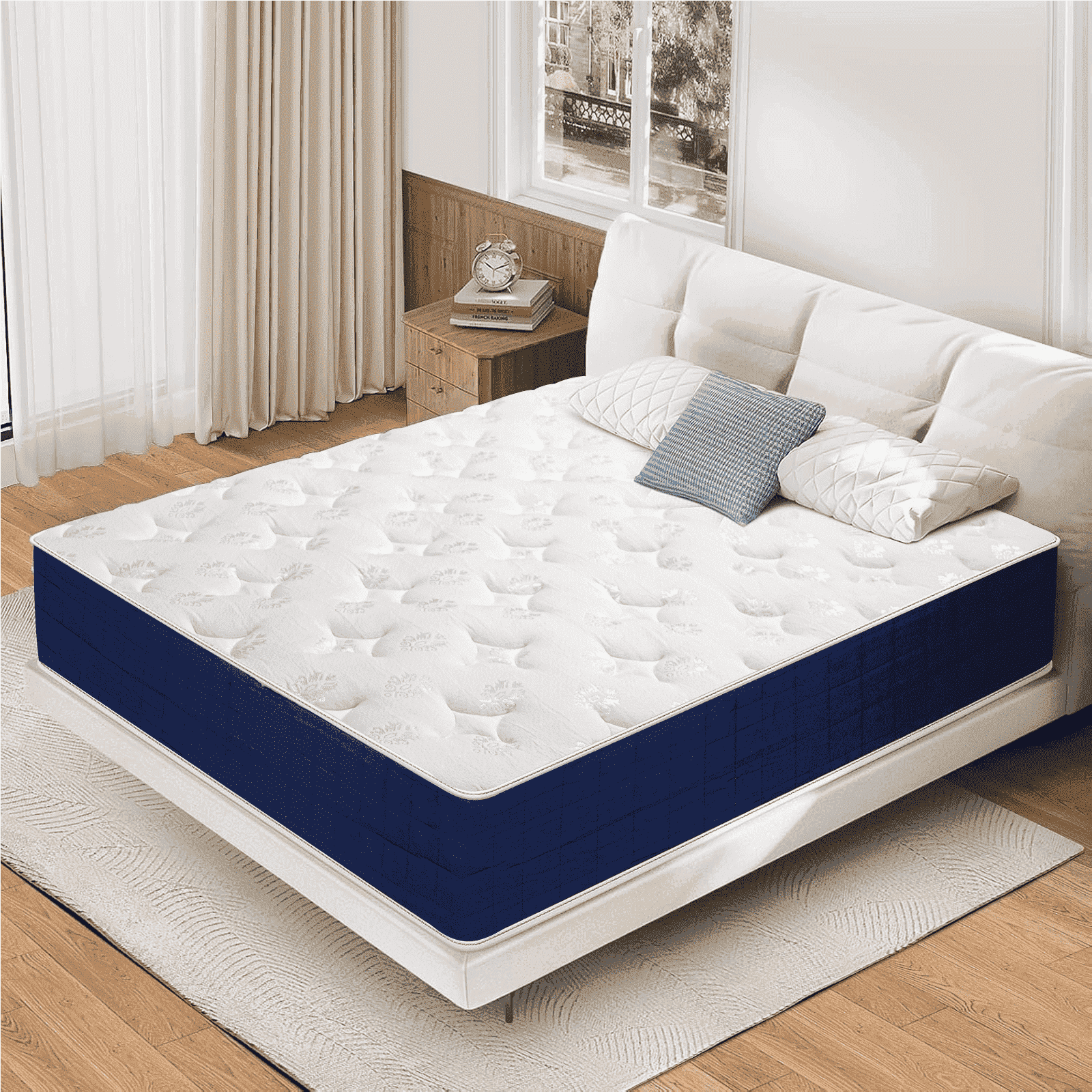 Queen Size Mattress, 10 Inch Hybrid Queen Mattress in A Box, Strong ...