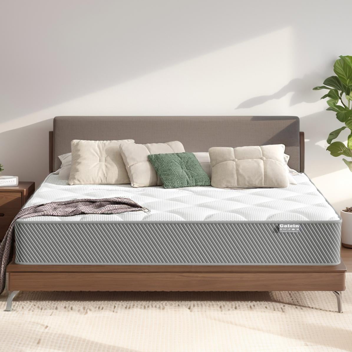 Full Size Mattress, 10 Inch Memory Foam Hybrid Mattress Full Size in a ...